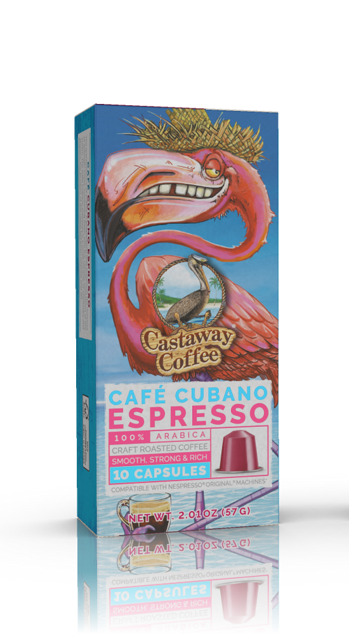 Castaway Coffee Café Cubano Nespresso Capsule 10 count